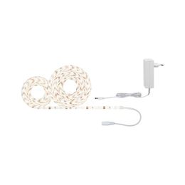 Paulmann LED-Streifen &raquo;SimpLED Stripe Set 7,5m 20W 230/12V DC Wei&szlig; Metall Kunststoff&laquo; 1 Stk.-flammig wei&szlig; Flammen 1 Stk., Gesamtl&auml;nge 9,28m