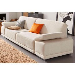 Sit & More sit&more 3-Sitzer &raquo;Coria&laquo; beige Kunstleder SOFTLUX ;Struktur ( 100% Polyester);Struktur fein ( 90% Polyester; 10% Polyamid);Luxus-Microfaser ALTARA 