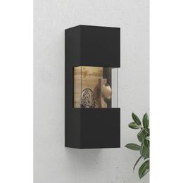 Home Affaire H&auml;ngevitrine &raquo;Ava, Breite 36 cm, h&auml;ngend montierbar&laquo; moderne grifflose Vitrine, Eckverglasung braun FSC -zertifizierter Holzwerkstoff 
