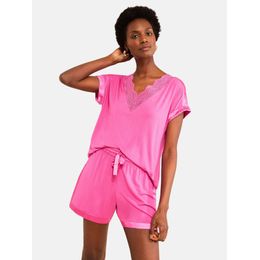 love & roses Short Pajama Set female size M Pink