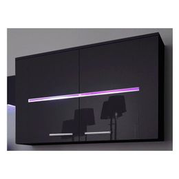 Mehrzweckschrank &raquo;Flame&laquo; Breite 90cm schwarz B/H/T: 90cm x 64cm x 31cm, T&uuml;ren: 2 Stk.