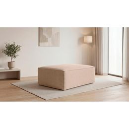 OTTO home Polsterhocker &raquo;Clayton Breite 103 cm&laquo; in einem trendigen Cord-Bezug beige 100% Polyester B/H/T: 103cm x 41cm x 69cm, Cord, gro&szlig;