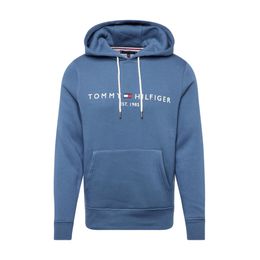 TOMMY HILFIGER Sweatshirt male size L Opal / Dark blue / Red / White