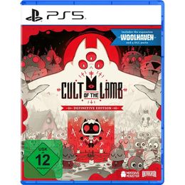 DEVOLVER DIGITAL Spielesoftware &raquo;Cult of the Lamb Definitive Edition&laquo; PlayStation 5 rot Spiele die komplette Kampagne im lokalen Koop-Modus und f&uuml;hre gemeinsam als 