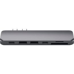 Satechi Adapter &raquo;Type-C Pro Hub 4K HDMI&laquo; grau Aluminium 4K HDMI-Anschluss