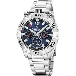 Festina Herren Chronograph &raquo;The Originals/Diver&laquo; Quarzuhr, Armbanduhr, Herrenuhr, Edelstahlarmband, analog, Tag silber Einheitsgr&ouml;&szlig;e