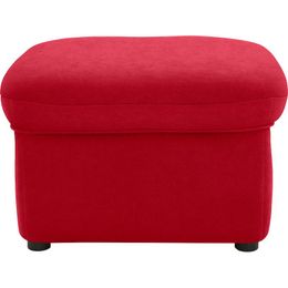DOMO collection Hocker &raquo;Faenza&laquo; DOMO collection Hocker, in gro&szlig;er Farbvielfalt rot 100% Polyester B/H/T: 60cm x 41cm x 60cm, Microfaser