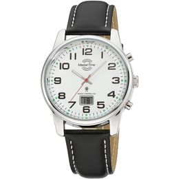 MASTER TIME Herren MASTER TIME Funkuhr &raquo;Super Power&laquo; Armbanduhr, Quarzuhr, Herrenuhr, Datum, Leuchtzeiger schwarz Einheitsgr&ouml;&szlig;e