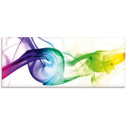 Artland Glasbild &raquo;Rauch - Abstrakt&laquo; Gegenstandslos 1 Stk. tlg. in verschiedenen Gr&ouml;&szlig;en bunt B/H/T: 125cm x 50cm, Glasbild Gegenstandslos, 1 Stk.