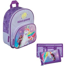 Undercover Damen Undercover Kinderrucksack &raquo;Unicorn Academy&laquo; inklusive Geldbeutel lila B/H/T: 25,5cm x 30,5cm x 10cm