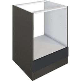 KOCHSTATION Herdumbauschrank &raquo;KS-Luhe&laquo; 60 cm breit grau MDF graphit, B/H/T: 60cm x 82cm x 60cm