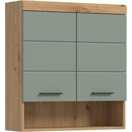 Welltime H&auml;ngeschrank &raquo;SIENA, Breite 74cm, 2 T&uuml;ren, 1 offenes F&auml;cher, MDF-Front&laquo; TOPSELLER!, in verschiedenen Farben erh&auml;ltlich, Badm&ouml;bel, Badschrank,