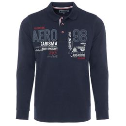 Carisma Shirt male size L Blue / Blood red / White