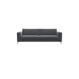FLEXLUX 3-Sitzer &raquo;Fiore, super Sitzkomfort durch Kaltschaum im Sitz&laquo; breite Armlehnen, F&uuml;&szlig;e Alu+ Eiche grau 100% Polyester B/H/T: 229cm x 85cm x 92cm,