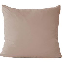 Primera Kissenbezug &raquo; Mako-Feinjersey Kissenbezug im Doppelpack&laquo; In vielen Uni-T&ouml;nen braun Feinjersey, Obermaterial: 100% Baumwolle B/L: 80cm x 80cm, 2 Stk., 