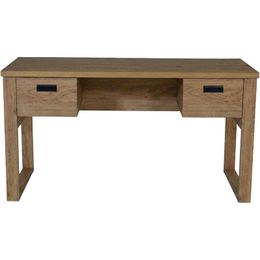 Jahnke Schreibtisch &raquo;RIVA D 140&laquo; Schreibtisch,Stauraum,2 T&uuml;ren, Metallgriffe,Eiche-Optik,Breite:140 cm B/H/T: 140cm x 75,5cm x 55cm
