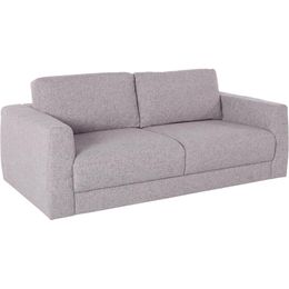 OTTO home 2-Sitzer &raquo;Hobro&laquo; in 3 Bezugsqualit&auml;ten in vielen Farben grau Luxus-Microfaser Lederoptik (100% Polyester);Struktur grob (100% Polyester);