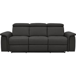 OTTO home 3-Sitzer &raquo;Pareli 229cm, manuelle u. elektr. Relaxfunktion in 2 Sitzen&laquo; USB, KT-Verstellung, LED Beleuchtung, in Echtleder, Kunstleder, Web 