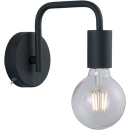 Trio Leuchten Wandleuchte &raquo;DIALLO&laquo; E27 schwarz 1, H: 15cm