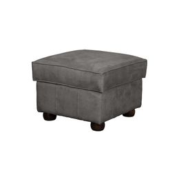 Home Affaire Polsterhocker &raquo;CHARENTE, Chesterfield Hocker, Ma&szlig;e B/T/H: 55/55/73 cm&laquo; passend zur Serie Charente, in hochwertiger Verarbeitung grau 100%