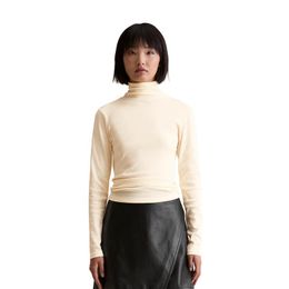Marc O'Polo Marc O'polo Denim Damen Marc O'Polo DENIM Rollkragenshirt slim fit, aus softem Ripp-Jersey beige XL