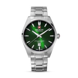 SWISS MILITARY HANOWA Herren Quarzuhr &raquo;Thunder&laquo; Armbanduhr, Herrenuhr, Swiss Made, Edelstahlarmband, analog, Tag Einheitsgr&ouml;&szlig;e