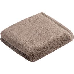 Vossen Handtuch &raquo;Vegan Life&laquo; 100% vegan grau Webfrottier, Obermaterial: 100% Baumwolle B/L: 50cmx100cm, 2 Stk., Webfrottier