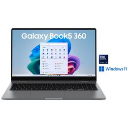 Samsung Convertible Notebook &raquo;Galaxy Book5 360 15,6'' (NP750Q) Ultra5 16 GB + 256 GB&laquo; 39,6 cm / 15,6 &prime;&prime; Intel Core Ultra 5 ARC 256 GB SSD grau Produktiv durch