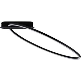 NOVA LUCE Deckenleuchte &raquo;KIKLOS&laquo; LED-Modul 1 Stk. Warmwei&szlig; schwarz 1, &Oslash; 64cm H: 30cm, 1 Stk.