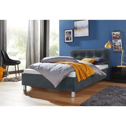 Westfalia Schlafkomfort Polsterbett &raquo;Vulkan&laquo; in diversen Ausf&uuml;hrungen grau Bezug Bett: Microfaser (100% Polyester) oder Strukturstoff (77% Polyester, 23% Viskose);Bonnell-