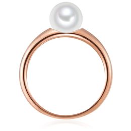 Valero Pearls Ring female size 58 Rose gold / Pearl white