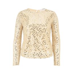 Selected Femme Petite Bluse 'NOEL' Damen Gr&ouml;&szlig;e M gold