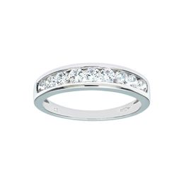 DIAMANT LETERNEL Ring 'Eternity-Ring aus 375 Wei&szlig;gold mit Zirkonia' female size 47 Silver