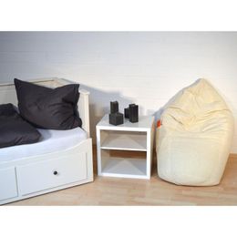 Kinzler Sitzsack &raquo;Manchester&laquo; 1 Stk. tlg. Uni Farben, Cord, mit Tasche & Tragegriff, Wohnzimmer & Kinderzimmer beige Polyester B/H/T: 95cm x 125cm