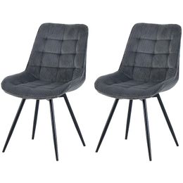 OTTO home Esszimmerstuhl &raquo;Catania&laquo; (Set) 2 Stk.bequemer Stuhl, 360 Grad drehbar in verschiedenen Stoffen und Farben. Metall, Polyester B/H/T: 52cm x 