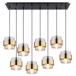 Globo LIGHTING H&auml;ngeleuchte &raquo;MILLEY&laquo; E27 1 Stk. H&auml;ngelampe/Pendelleuchte/Esszimmer/Wohnzimmer/Esstisch schwarz 1 Stk.