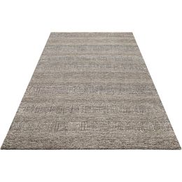 Wecon Home Wollteppich &raquo;Gustav&laquo; rechteckig 8 mm H&ouml;he grau Wolle B : 140cm 1 Stk., 8mm, L: 200cm