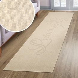 OTTO home L&auml;ufer &raquo;Lieblingsplatz, mit Schriftzug, In- und Outdoor geeignet&laquo; rechteckig 5 mm H&ouml;he Wetterfest, UV-best&auml;ndig, K&uuml;chenl&auml;ufer, Camping, 