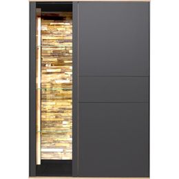 M&auml;usbacher Highboard Faro Highboard B 101 cm, inkl.Beleuchtung, Push to open Funktion grau B/H/T: 101cm x 147cm x 42cm, 1 Stk., 3 Stk.