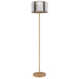 NOWA Stehlampe &raquo;RUN&laquo; E27 1 Stk. Stehleuchte, Kristalle, Wohnbereich, Flur braun 1, &Oslash; 35cm H: 150cm, 1 Stk.