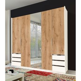 wimex Kleiderschrank &raquo;Level by fresh to go&laquo; mit Spiegelt&uuml;ren und Schubladen wei&szlig; B/H/T: 250cm x 236cm x 58cm, Schubladen: 6 Stk. T&uuml;ren: 5 Stk.
