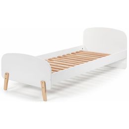 Vipack Kinderbett &raquo;Kiddy, inkl. Rolllattenrost, Liegefl&auml;che 90/200 cm&laquo; B/H/T ca. 205x72x94cm, gerundetes Kopf-/Fu&szlig;teil, verschiedene Farben, gradliniges 