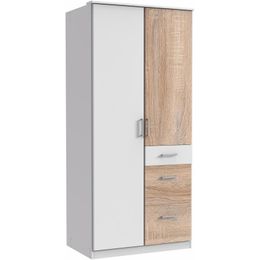 wimex Kleiderschrank &raquo;Click&laquo; ohne Spiegel wei&szlig; B/H/T: 90cm x 199cm x 58cm, T&uuml;ren: 2 Stk.