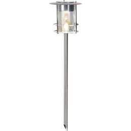 Parforce Traditional Hunting LED Solarleuchte &raquo;Solar-Wegleuchte Valencia&laquo; LED-Board 1 Stk. Warmwei&szlig; Hohe Solar-Wegeleuchte, LEDs mit 15 lm, D&auml;mmerungssensor silber 1, &Oslash; 14,5cm H: 