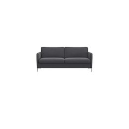 FLEXLUX 2,5-Sitzer &raquo;Fiore, super Sitzkomfort durch Kaltschaum im Sitz&laquo; schmale Armlehnen, F&uuml;&szlig;e Alu grau 100% Polyester B/H/T: 181cm x 85cm x 92cm, 