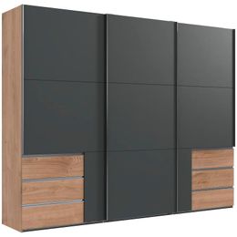 wimex Schwebet&uuml;renschrank &raquo;Level by fresh to go&laquo; grau B/H/T: 300cm x 236cm x 65cm, Schubladen: 6 Stk. T&uuml;ren: 3 Stk.