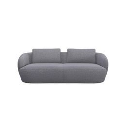 FLEXLUX 3-Sitzer &raquo;Torino, rund und bequem, Couch, Dreisitzer&laquo; Modernes, organisches Sofa-Design, Kaltschaum, Wellenunterfederung grau 100% Polyester B