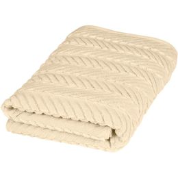Ross Duschtuch &raquo;Sensual 9001&laquo; 100% Baumwolle beige Frottier, Obermaterial: 100% Baumwolle B/L: 75cmx140cm, 1 Stk., Frottier