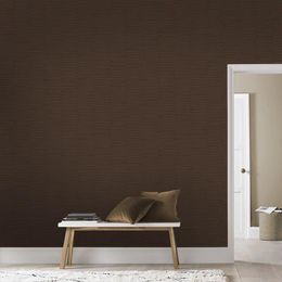 SUPERFRESCO EASY Vliestapete &raquo;Harmony&laquo; gestreift gepr&auml;gt 10mx52cm (ca. 5m2) braun Vlies B/L: 0,52m x 10m, Rollen: 1
