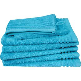 Dyckhoff Waschhandschuh &raquo;Waschhandschuh-Set BRILLANT 6-tlg., Baumwolle, 550 g/m&sup2;&laquo; Baumwolle Frottier, Baumwolle B/L: 16cmx21cm, 6 Stk., Frottier